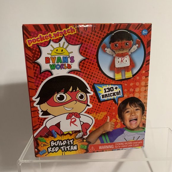 Ryan's World | Toys | Ryans World Buildit Red Titan Pocket Watch Blocks Kit 3 Bricks Toy | Poshmark